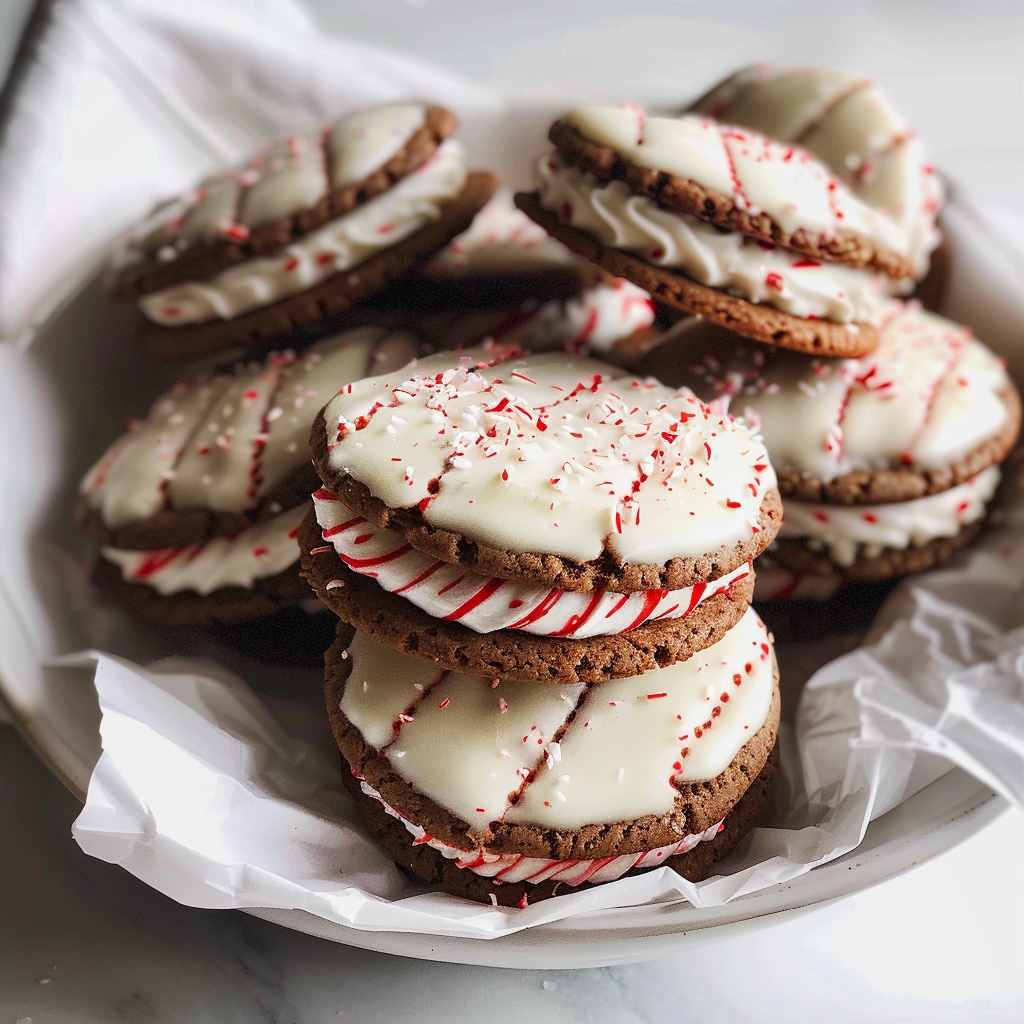 Amazing Striped Peppermint Sandwich Cookies for Festive Joy